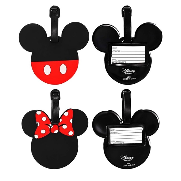 Disney | Other | Disney Mickey Mouse And Minnie Mouse Luggage Tags Pvc ...